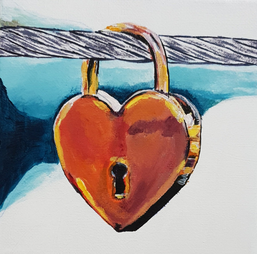 Heart Shaped Lock|Heart Painting| Valentines Day|Jwesty Design – JWesty ...